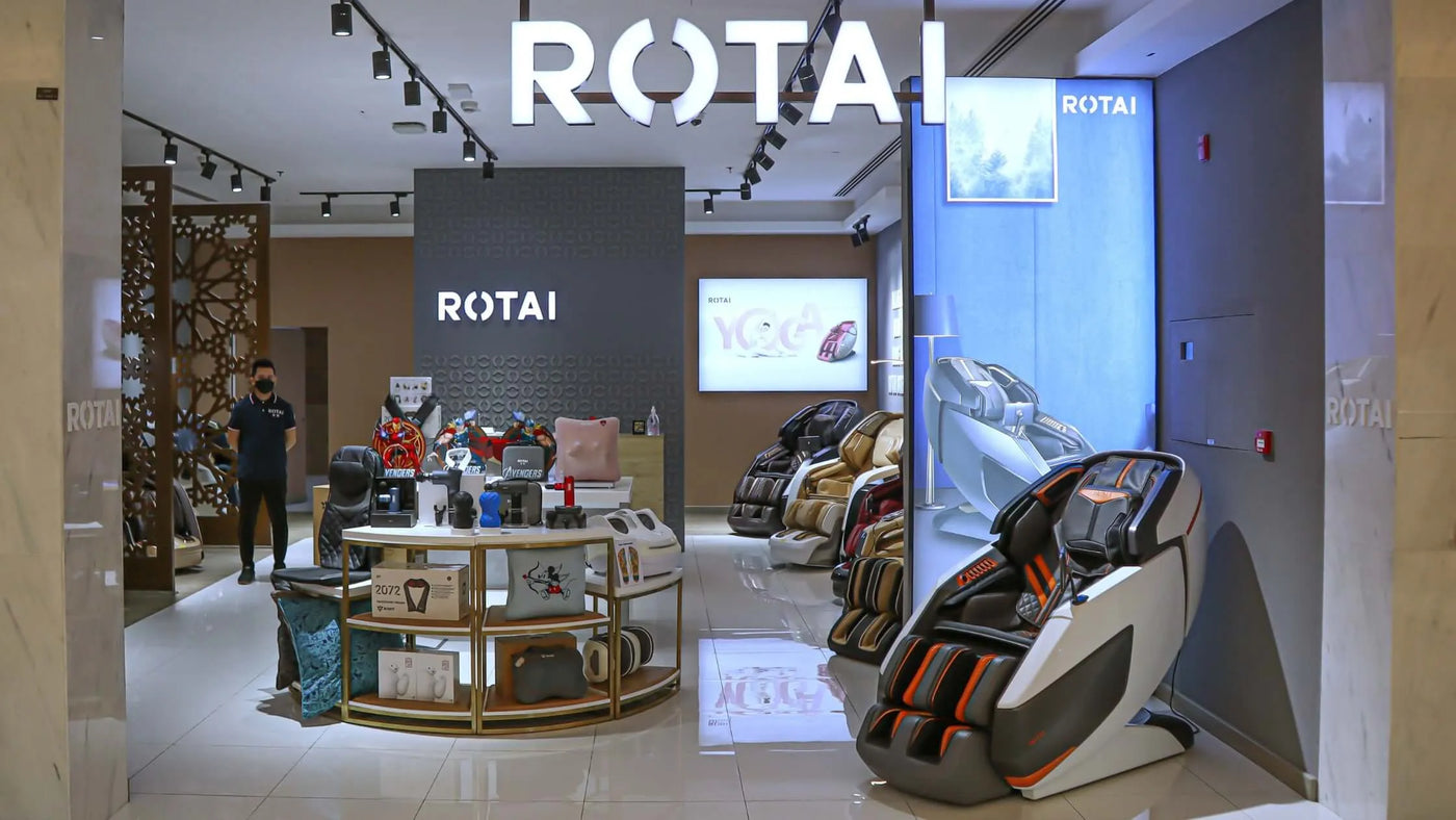 Visit Rotai Massage Chair Furniture Market Showroom | Dubai